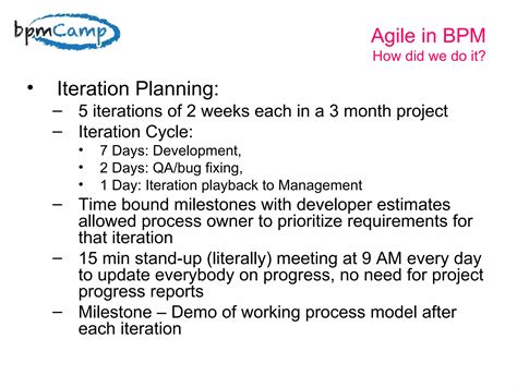 Bpm Camp Prashant Agile Ppt
