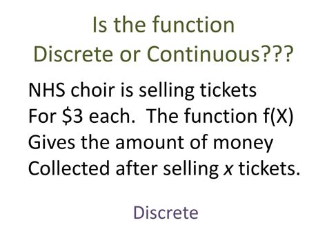Ppt Discrete And Continuous Functions Powerpoint Presentation Free