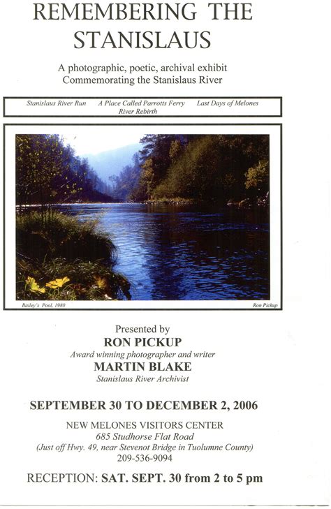 Flyer Remembering The Stanislaus Exhibit Poster The Stanislaus