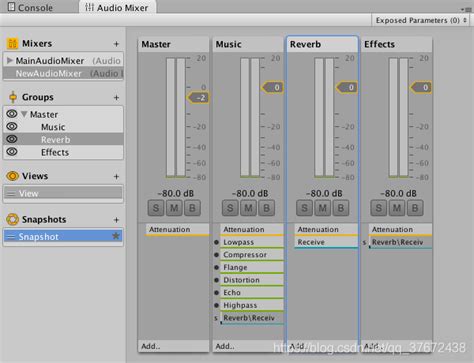 unity audio 基础知识二 audio mixer audiomixer csdn博客