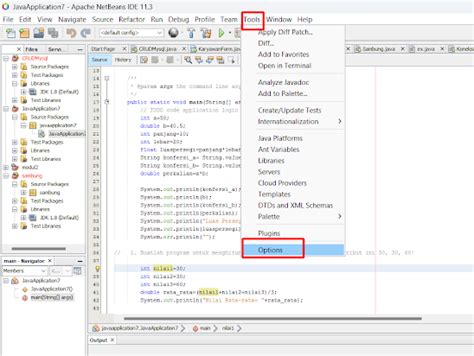 langkah mudah membesarkan area coding pada apache netbeans 13 java