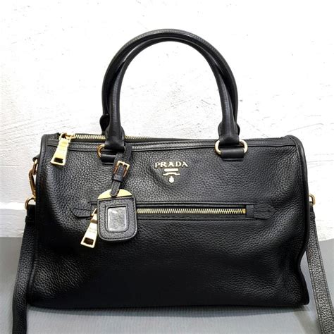 프라다 가죽 스퀘어 빅백 토트and크로스 세컨웨어헬로마켓
