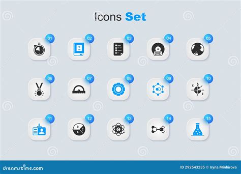 Set Molecule Protractor Grid Book With Mathematics Identification Badge Test Tube