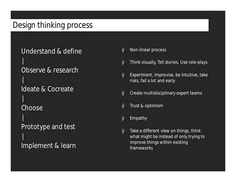 Design Thinking Process Ø Non Linear