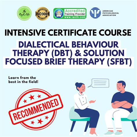 Certificate Course In Dbt And Sfbt Thepsyklife