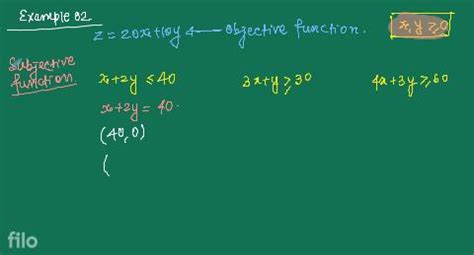 EXAMPLE Solve The Following LPP By Graphical Method Minimize Z X Y