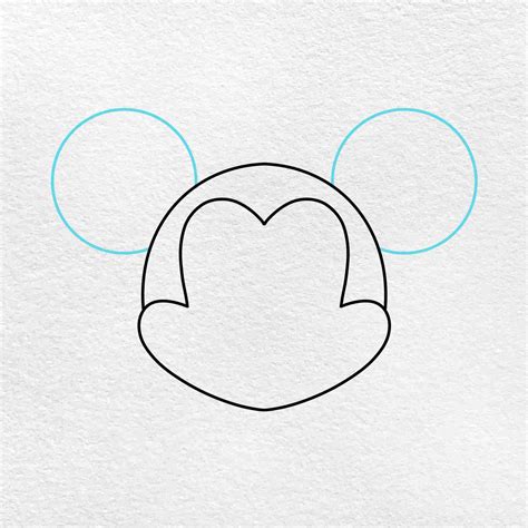 How To Draw A Mickey Mouse Head Helloartsy