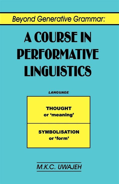 African Books Collective Beyond Generative Grammar