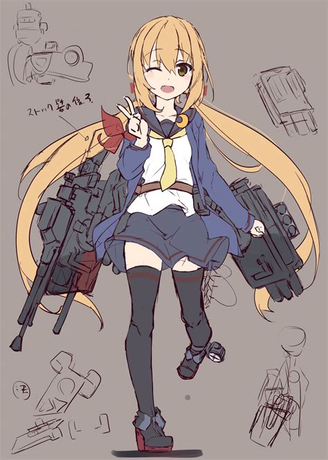 Safebooru 1girl Black Legwear Black Sailor Collar Black Skirt Blonde