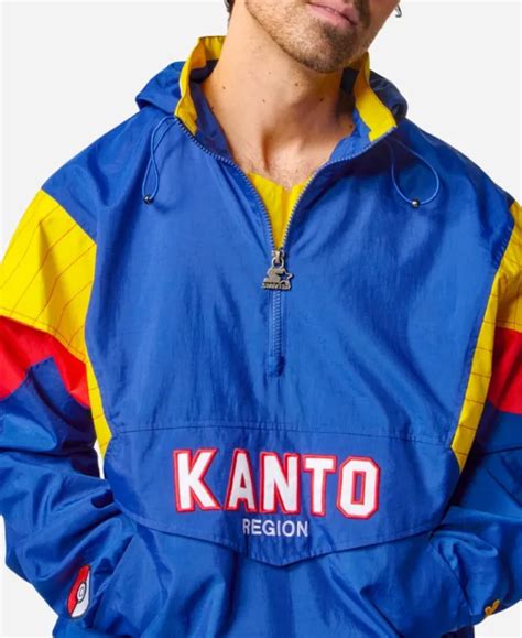 Pokémon X Target 2026 Kanto Starter Half Zip Anorak Jacket Blue