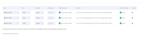 How To Set Up An Event Easytable Support And Knowledge Base