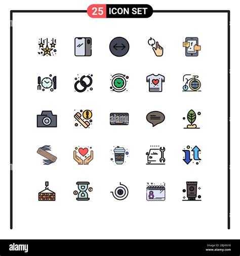 Set Of 25 Modern Ui Icons Symbols Signs For Socil Promotion Promotoin