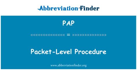 Pap 定义 数据包级程序 Packet Level Procedure Pap 定义 数据包级程序 Packet Level Procedure