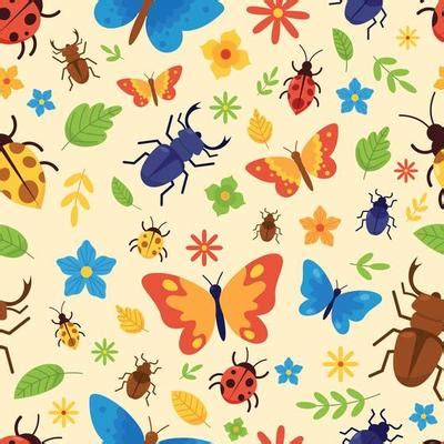 Bug Pattern Vector Art Icons And Graphics For Free Download