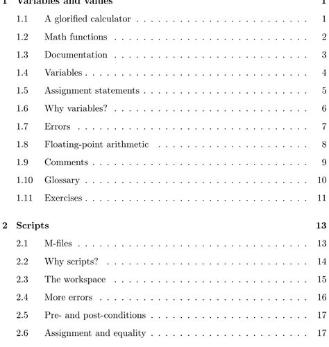 Table 1 Physical Modeling In Matlab