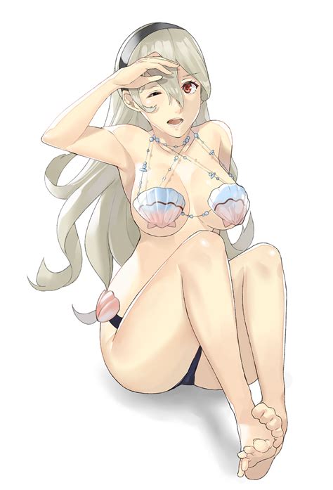 Rule 34 1girls Arm Behind Head Bikini Bikini Top Breasts Corrin Female Fire Emblem Corrin