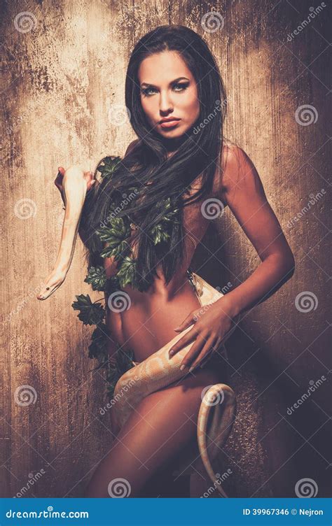 Woman With Python Stock Photo Image Of Dancer Posing 39967346