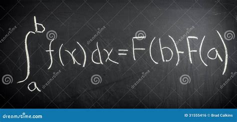 Fundamental Calculus Theorem Stock Image 142721101