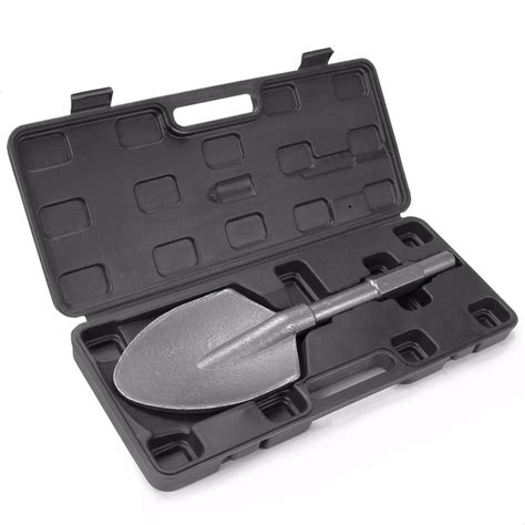 Xtremepowerus Hex Shank Clay Spade Scoop Shovel Bit With Case