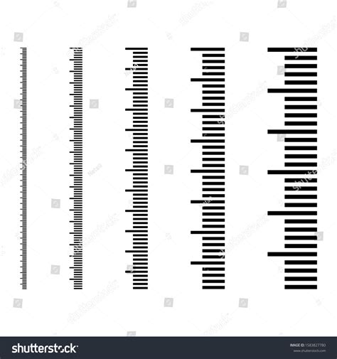 Measuring Scale Marking Ruler Thermometer Scale เวกเตอร์สต็อก ปลอดค่า
