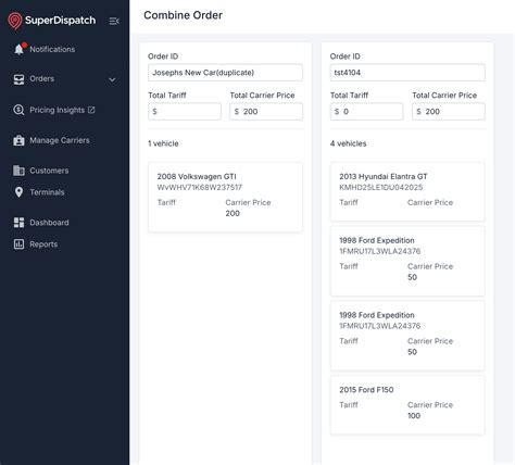 How To Combine Orders In Shipper Tms Super Dispatch