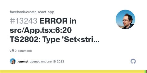 Error In Srcapptsx620 Ts2802 Type Set Can Only Be Iterated Through When Using The