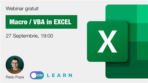 Webinar Macro Vba In Excel Onlearn