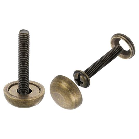 4pcs Brass Decorative Screws With Caps 15 Mm Mirror Screws Cap Cover