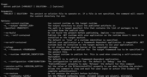Unleashing The Power Of Dotnet Publish A Masterful Guide To Deployment