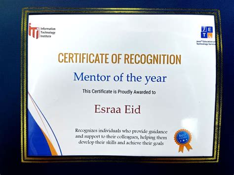 Esraa Hassan On Linkedin Recognition Mentorship Teamwork