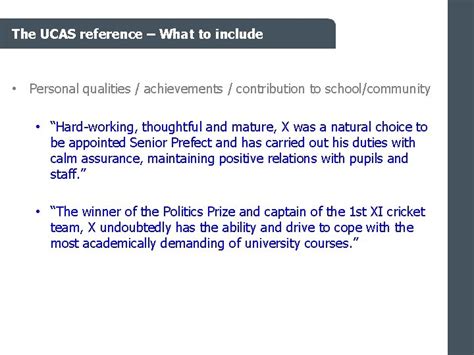 The UCAS Reference And Personal Statement Guidance How