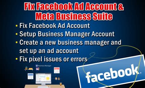 Fix Meta Suite Facebook Advertising Issues Or Setup Business Manager And Pixel By
