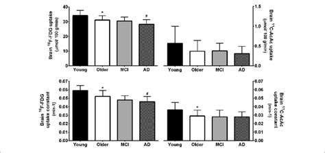 Upper Whole Brain 18 F Fdg Uptake Was 9 Lower In Mild Ad N 12 Download Scientific