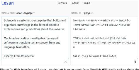 Lesan Machine Translation For Low Resource Languages