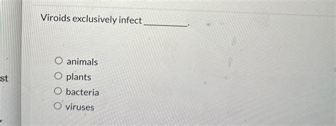 Solved Viroids Exclusively