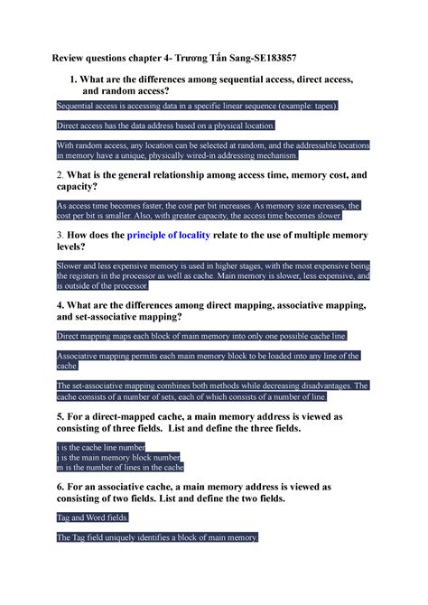 Review Questions Chapter 4 4 Answer Review Questions Chapter 4