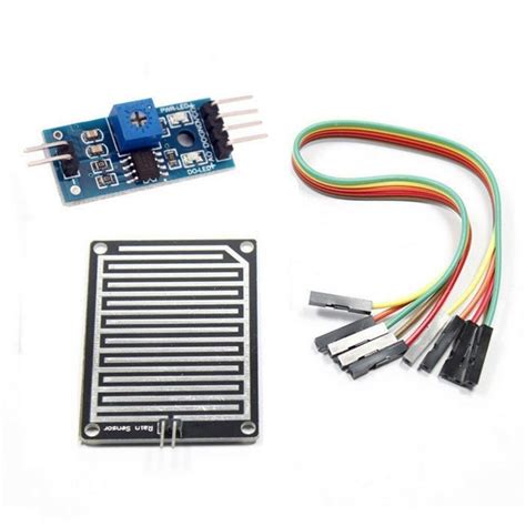 Jual Sensor Deteksi Hujan Dan Kelembaban Rain Drop Water Sensor Arduino Shopee Indonesia