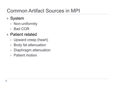 Artifacts In Nuclear Cardiac Imaging Pptx