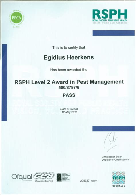 Pest Control Certificate Nsw At Arthur Dwyer Blog