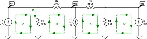 Homework Mesh Analysis Equations With Dependent Current Sources Electrical Engineering Stack