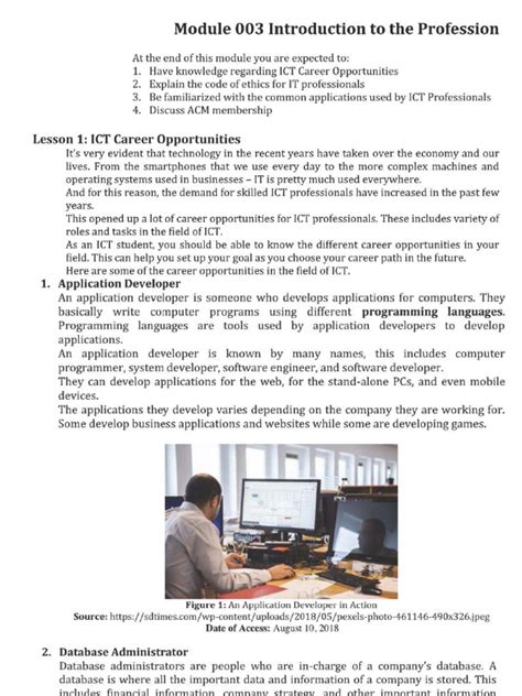 week 3 introduction to the profession pdf programmer privacy