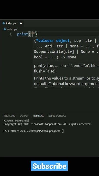 Python First Program Shorts Python Youtube