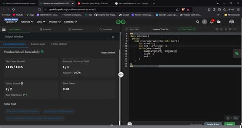 dsa geeksforgeeks problemsolving codingjourney consistencyiskey… aditya sahgal