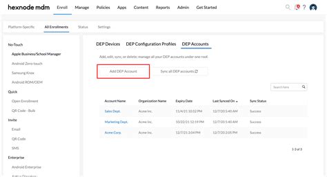 Device Enrollment Program Hexnode Help Center