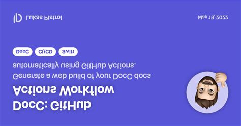 Docc Github Actions Workflow Lukas Pistrol