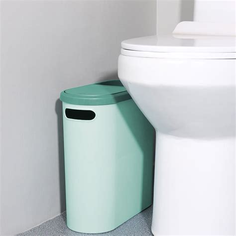 Contactless Trash Can 124 Inch Tall With Push Open Lid 55 Gallon