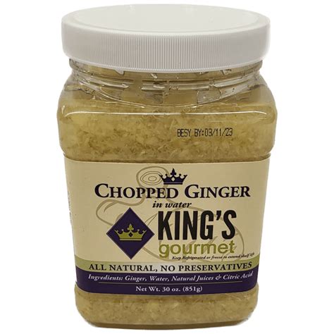 Kings Gourmet Chopped Ginger In Water Us Foods Chefstore