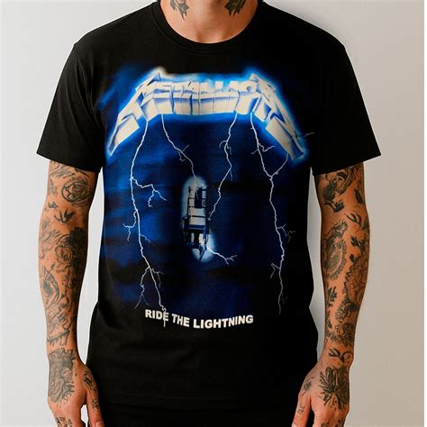 Camiseta Metallica Ride The Lightning Brutal Wear Extreme Sound Records