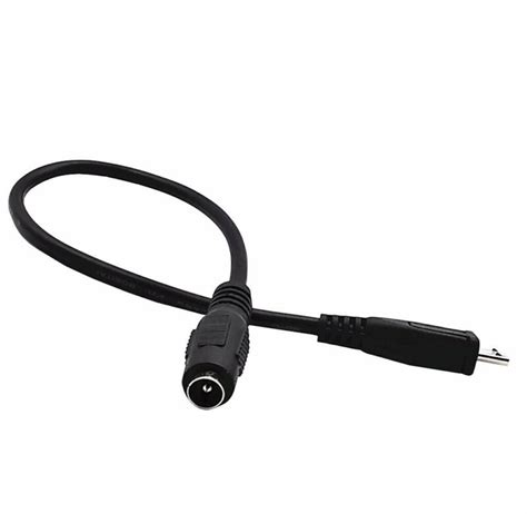 DC Mm X Mm Female To Micro USB Pin Male Power Supply Extension AWG A C EBay