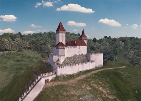 Reconstruction Of Castle Visegrád Hungary Residence Of King Mátyás